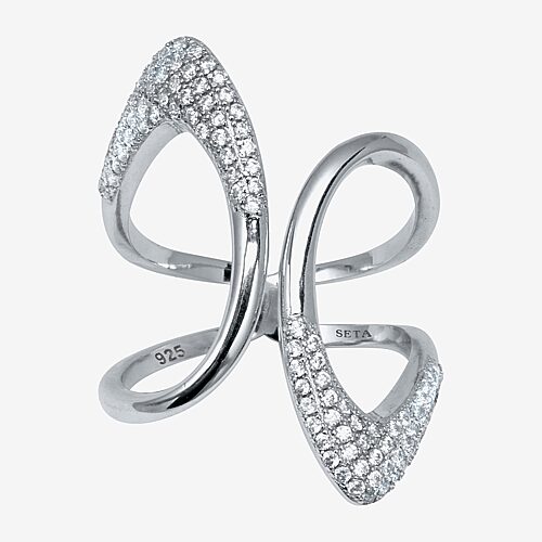 Click here for Diamonart Womens 1/2 CT. T.W. Cubic Zirconia Sterl... prices