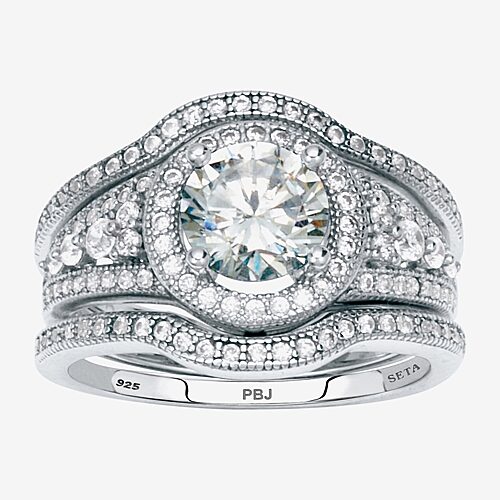 Click here for Diamonart Womens 2 1/5 CT. T.W. Cubic Zirconia Pla... prices