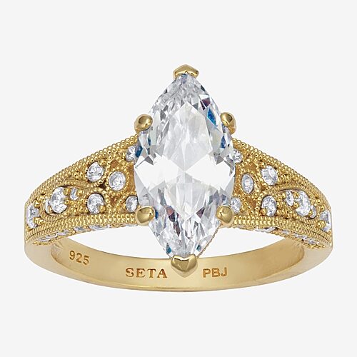 Click here for Diamonart Womens 3 1/4 CT. T.W. Cubic Zirconia 14K... prices