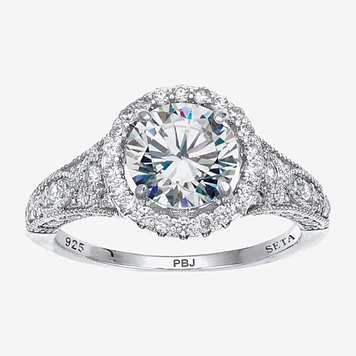 Click here for Diamonart Womens 2 3/4 CT. T.W. Cubic Zirconia Pla... prices