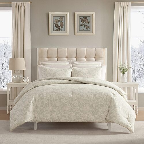 Click here for Laura Ashley(R) Meredith Flannel Cotton 3pc. Comfo... prices