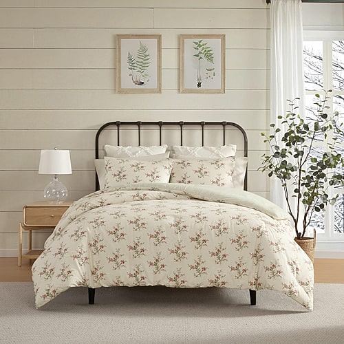 Click here for Laura Ashley(R) Jessika Cotton Flannel Reversible... prices