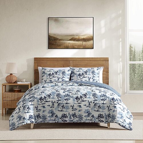 Click here for Eddie Bauer Vintage Forest Toile Reversible 2-Pc.... prices