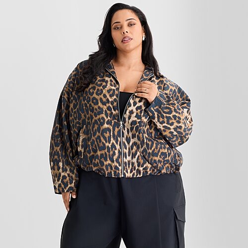 Click here for Ashley Graham Nylon Womens Plus Bomber Jacket  3x... prices