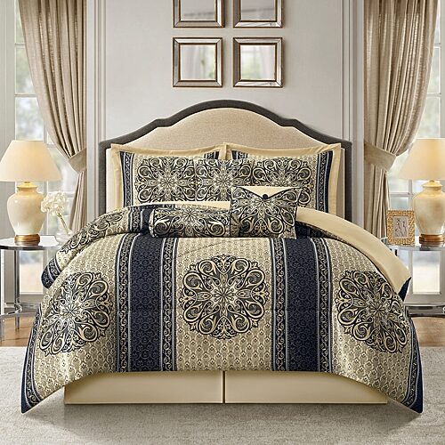 Click here for Stratford Park Myhand Medallion 7-Pc. Comforter Se... prices