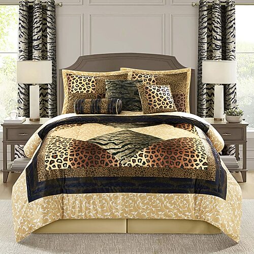 Click here for Stratford Park Tucson Animal Print 9-Pc. Comforter... prices