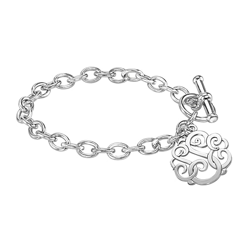 Click here for Personalized Sterling Silver 20mm Monogram Script... prices