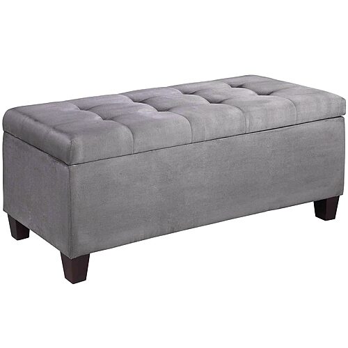 Click here for Presley Upholstered Shoe Storage Ottoman  One Size... prices