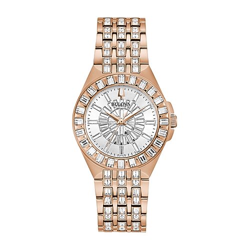 Click here for Bulova Womens Phantom Rose Gold-Tone Stainless Ste... prices
