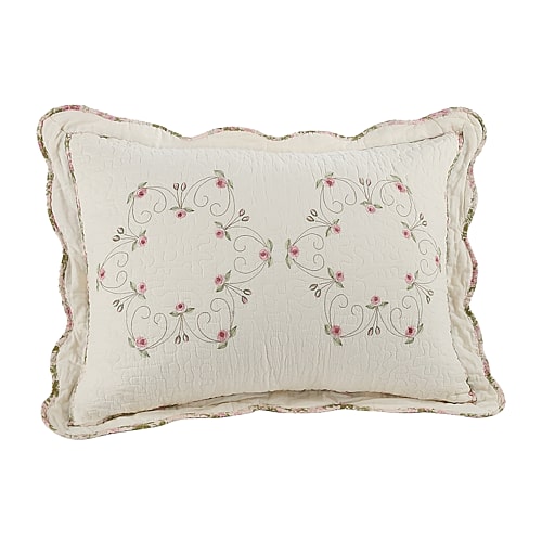 Click here for Modern Heirloom Felisa Pillow Sham  One Size  Whit... prices