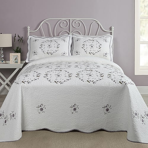 Click here for Modern Heirloom Gwen Bedspread  One Size  White prices