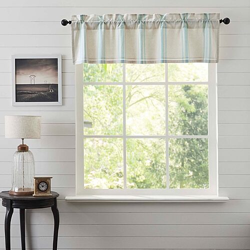 Click here for Vhc Brands Grain Sack Rod Pocket Tailored Valance... prices