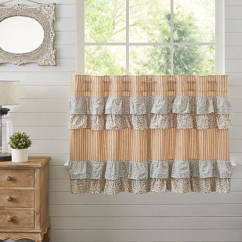Click here for Vhc Brands Kaila Ticking Stripe 2-pc. Rod Pocket W... prices