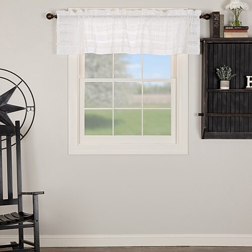 Click here for Vhc Brands Ruffle Sheer Petti Rod Pocket Tailored... prices