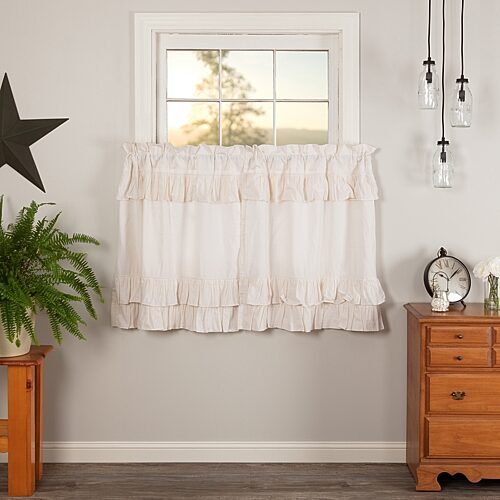 Click here for Vhc Brands Simple Life Ruffled 2-pc. Rod Pocket Wi... prices