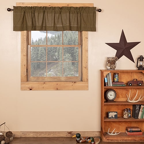 Click here for Vhc Brands Tea Cabin Rod Pocket Tailored Valance... prices