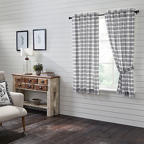 Click here for Vhc Brands Sawyer Plaid Rod Pocket Light-Filtering... prices