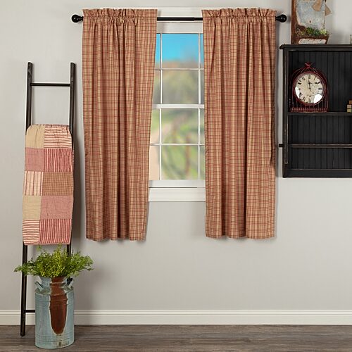 Click here for Vhc Brands Sawyer Plaid Rod Pocket Light-Filtering... prices