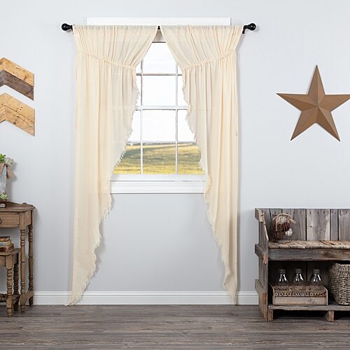 Click here for Vhc Brands Tobacco Cloth Prairie Rod Pocket Sheer... prices