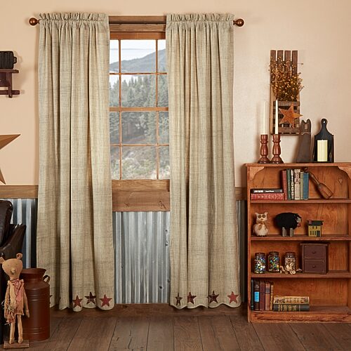 Click here for Vhc Brands Abilene Star Rod Pocket Embellished Lig... prices