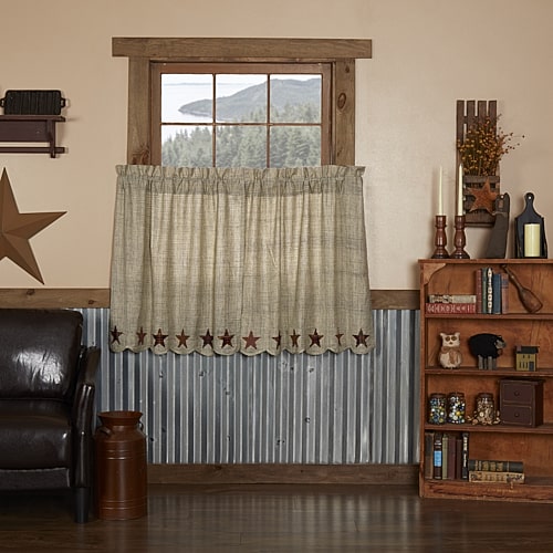 Click here for Vhc Brands Abilene Star 2-pc. Rod Pocket Window Ti... prices