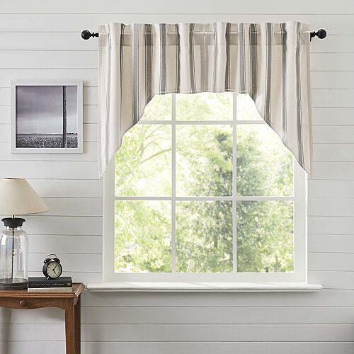 Click here for Vhc Brands Grace Swag Rod Pocket Tailored Valance... prices