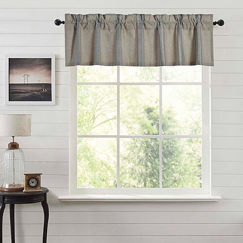 Click here for Vhc Brands Grain Sack Rod Pocket Tailored Valance... prices