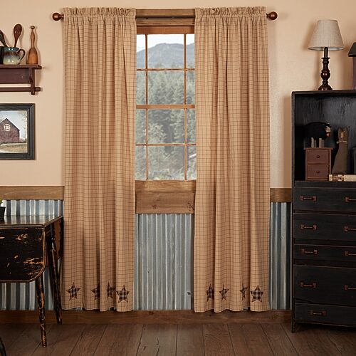 Click here for Vhc Brands Bingham Star Rod Pocket Embellished Lig... prices