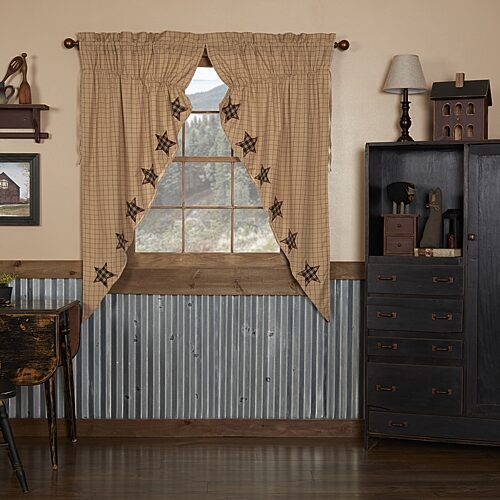 Click here for Vhc Brands Bingham Star Prairie Rod Pocket Embelli... prices