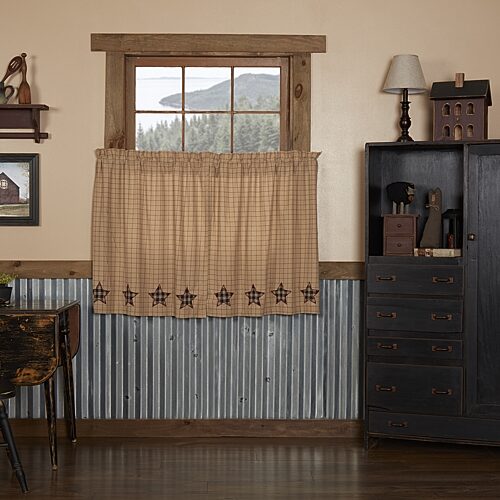 Click here for Vhc Brands Bingham Star 2-pc. Rod Pocket Window Ti... prices