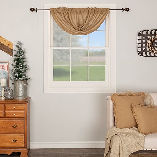 Click here for Vhc Brands Cotton Burlap Light-Filtering Rod Pocke... prices