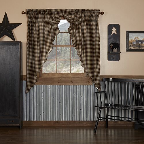 Click here for Vhc Brands Country Check Prairie Rod Pocket Light-... prices