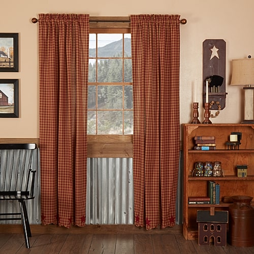 Click here for Vhc Brands Country Star Rod Pocket Embellished Lig... prices