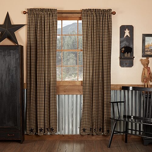 Click here for Vhc Brands Country Star Rod Pocket Embellished Lig... prices