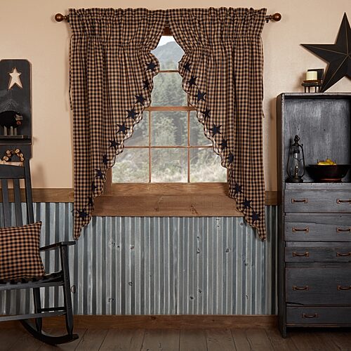 Click here for Vhc Brands Country Star Prairie Rod Pocket Embelli... prices