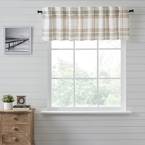 Click here for Vhc Brands Country Woven Plaid Rod Pocket Tailored... prices