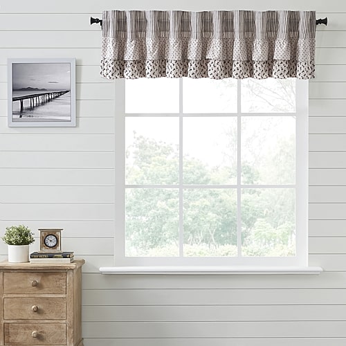 Click here for Vhc Brands Florette Rod Pocket Tailored Valance  O... prices