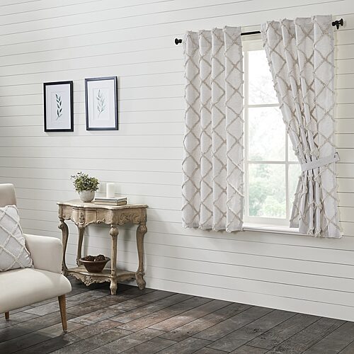 Click here for Vhc Brands Frayed Lattice Rod Pocket Light-Filteri... prices