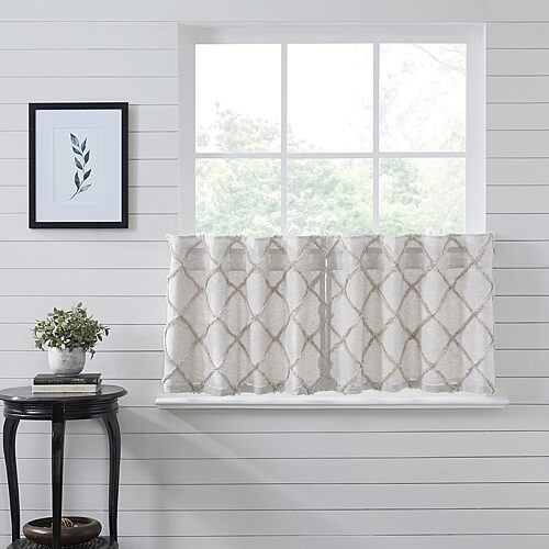 Click here for Vhc Brands Frayed Lattice 2-pc. Rod Pocket Window... prices