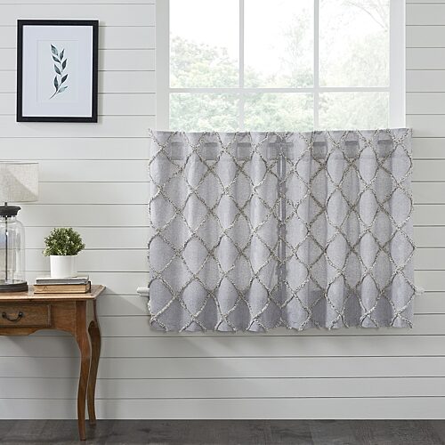 Click here for Vhc Brands Frayed Lattice 2-pc. Rod Pocket Window... prices