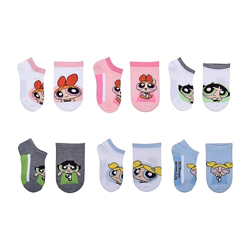 Click here for Little & Big Kid Girls 6 Pair Powerpuff Girls No S... prices
