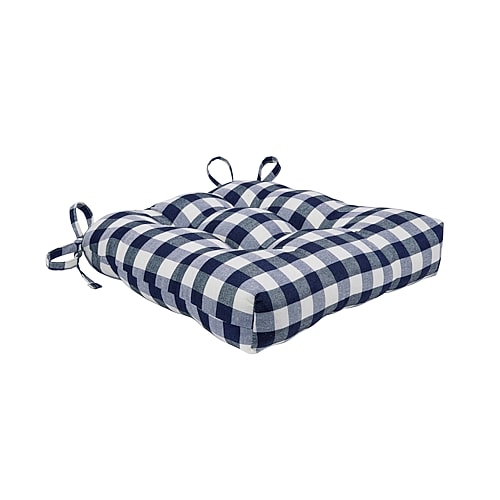 Click here for Achim Buffalo Check Tufted Dining Cushion  One Siz... prices