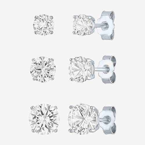 Click here for Yes  Please! Womens Lab Created White Sapphire Ste... prices