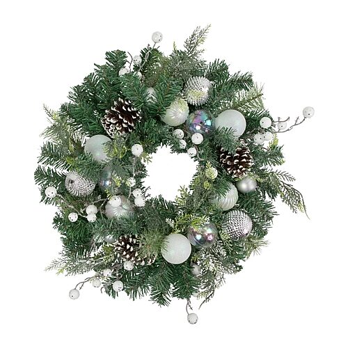 Click here for Northlight Pine Berry And Ornament Wreath  One Siz... prices