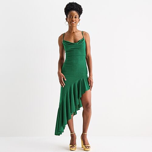 Click here for Emerald Sundae Womens Juniors High-Low Cowl Neck S... prices
