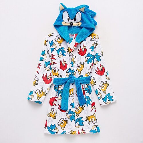 Click here for Boys Fleece Long Sleeve Knee Length Robe  4  White prices