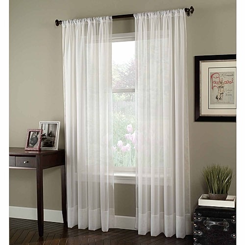 Click here for CHF Soho Rod Pocket Back Tab Sheer Single Curtain... prices