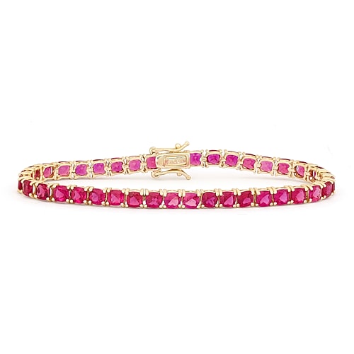 Click here for Womens Lead Glass-Filled Red Ruby 14K Gold Over Si... prices