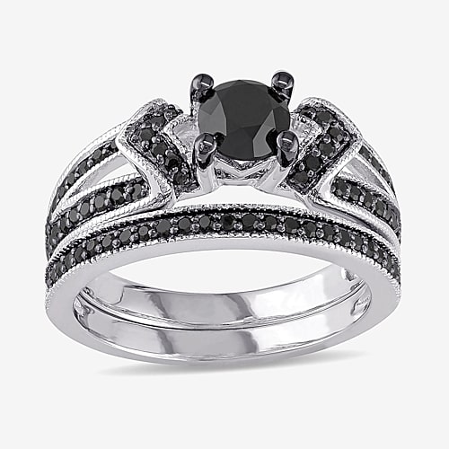Click here for Midnight Black Diamond 1 CT.T.W. Color-Enhanced Bl... prices