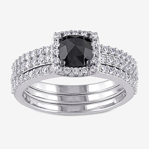Click here for Midnight Black Diamond 1 1/2 CT.T.W. White and Col... prices